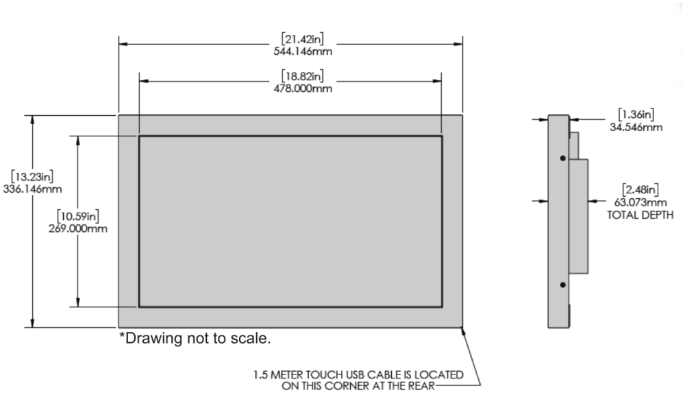 22" Infrared: LG: HD Display w/ IR Touchscreen Solution: 22SM3G-B - TSI ...