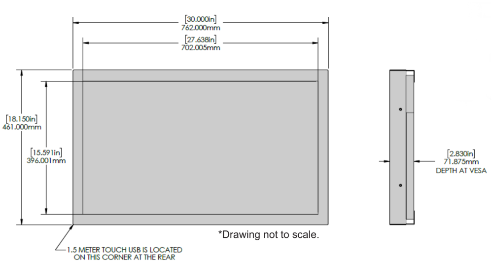 32" Infrared: LG: Integrated Touchscreen Display (32SM5J-B) - TSI Touch