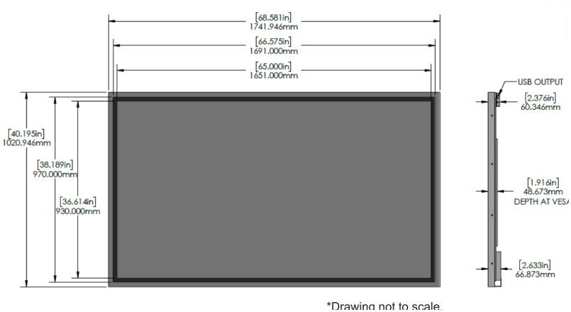75" PCAP: LG: Integrated Touchscreen Display w/ PCAP Metal Mesh (75UH5J ...