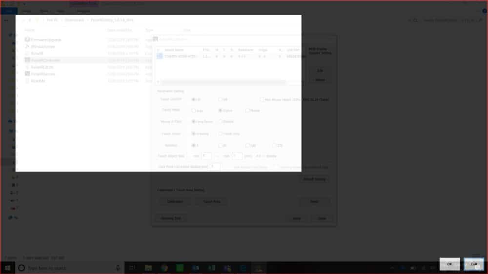 Ids Selecting Touch Area In Windows Tsi Touch