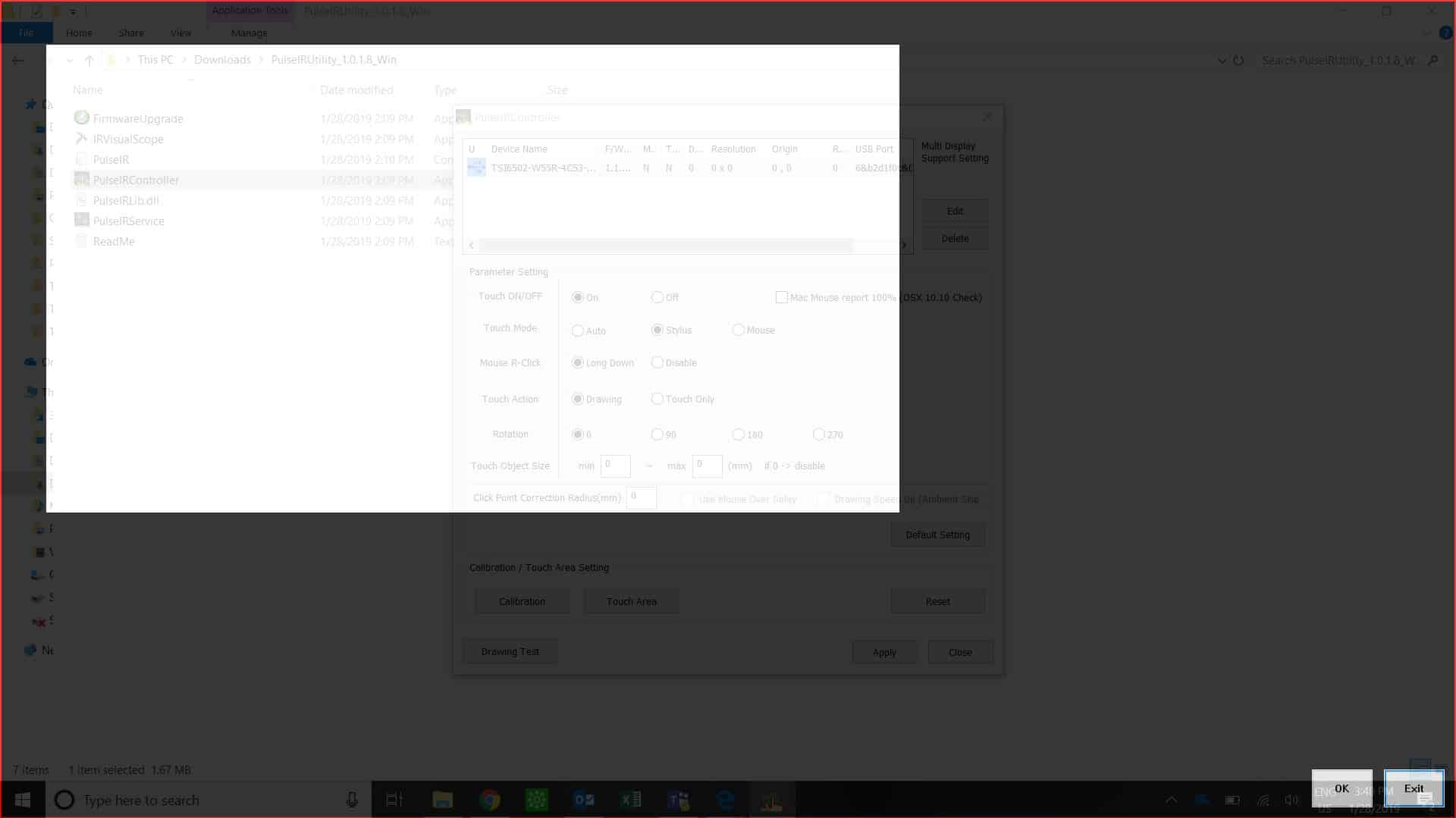 IDS - Selecting Touch Area in Windows - TSI Touch